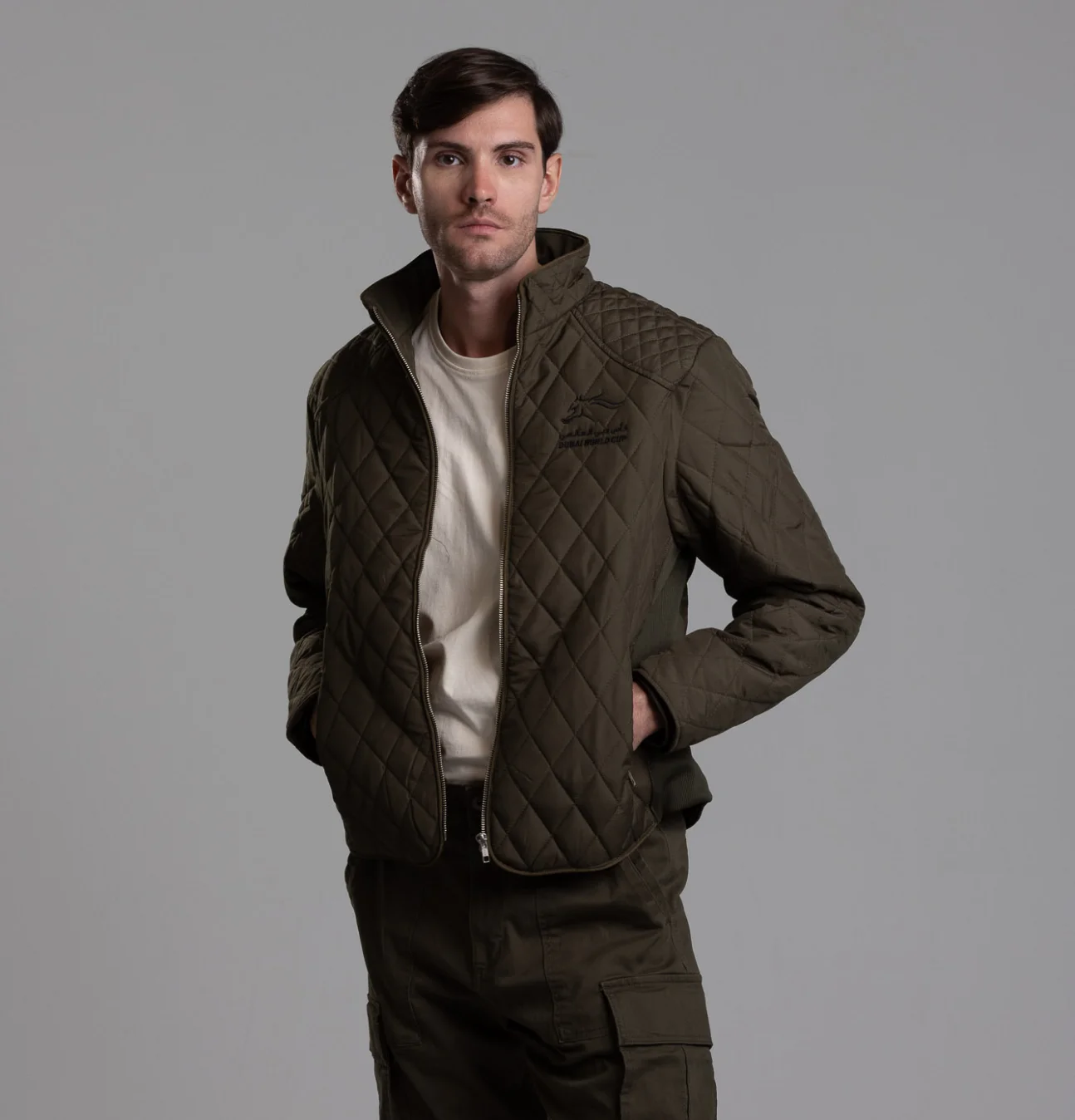 DWC MENS QUILTED JACKET - Dubai Racing Club