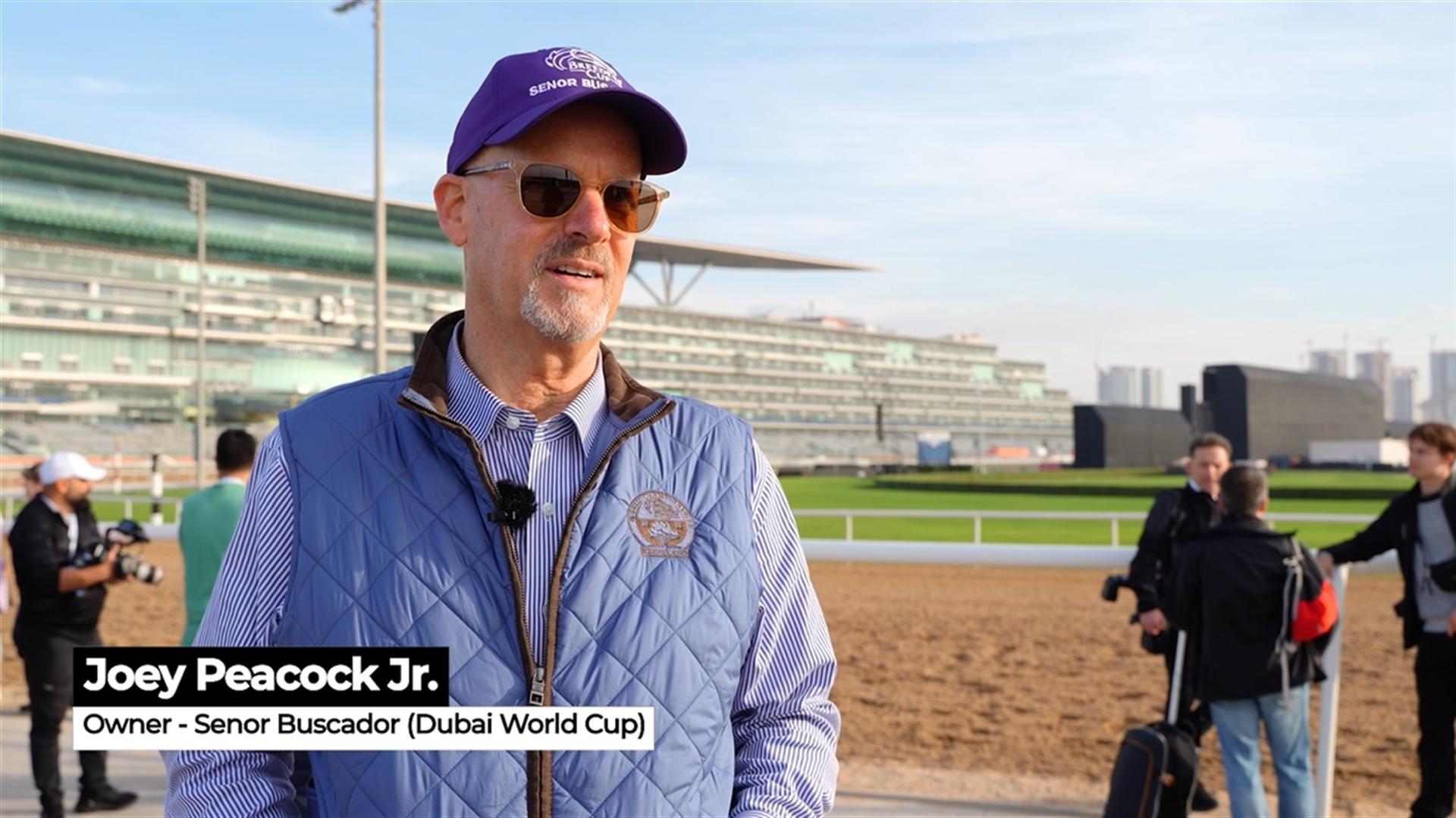 Interview with Joey Peacock Jr at Meydan Racecourse on Monday, March 27 ...